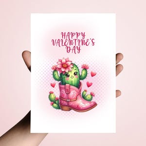 Valentines Day Cactus Clipart, Valentine's Day Clipart, Romantic Cactus ...