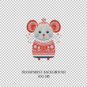 Christmas Scandinavian Clipart: Watercolor Winter PNG (digital Download ...