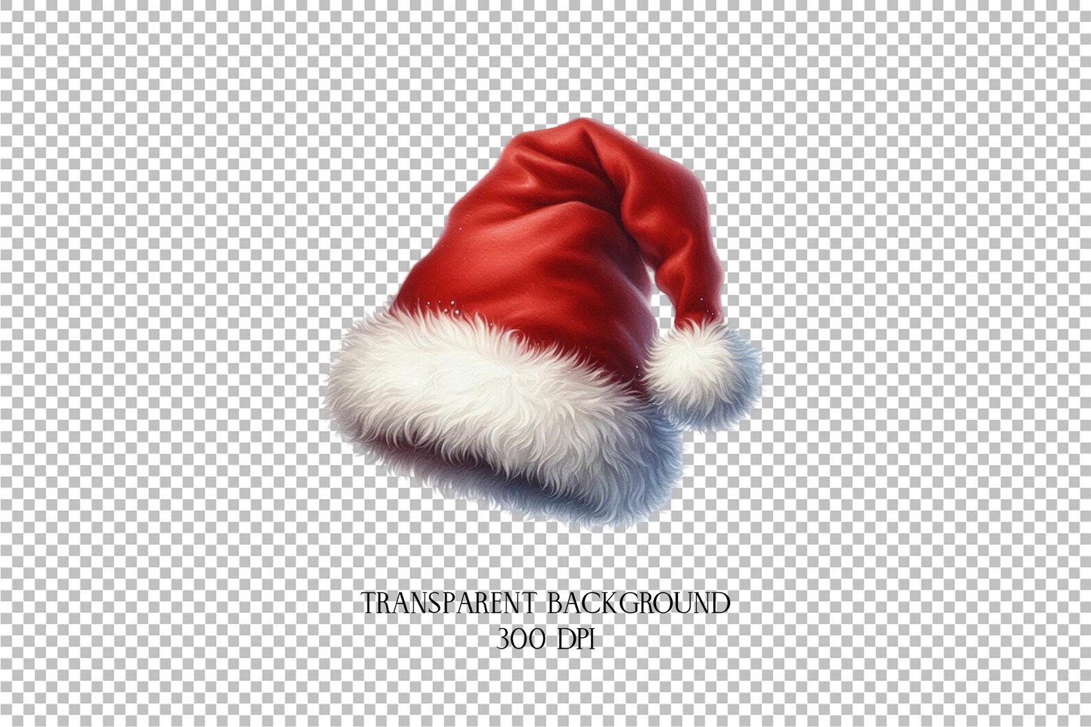 Watercolor Santa Hat Clipart, Christmas PNG (digital Download) - Etsy