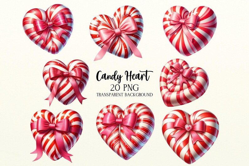 Candy Hearts Clipart, Valentine's Day Clipart, Candy Hearts PNG ...