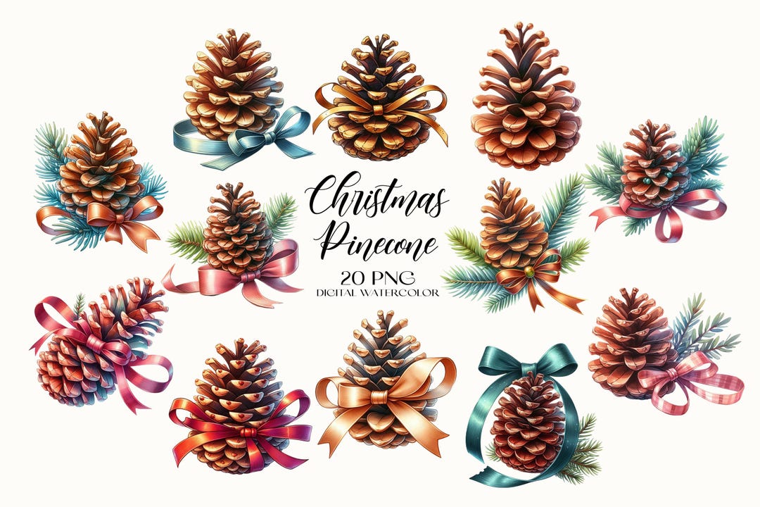 Christmas Pinecone Clipart, Christmas Pinecone PNG, Xmas Pinecone ...