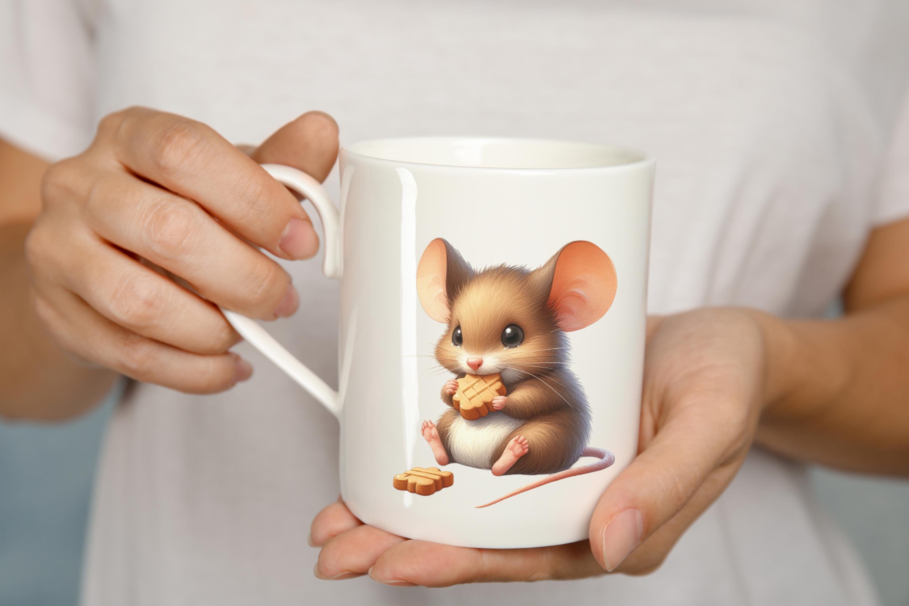 Watercolor Mouse Clipart PNG, Cartoon Animal Illustrations (digital ...