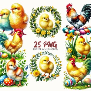 Easter Little Chicken Clipart, Baby Animals Clipart, Cute Little ...