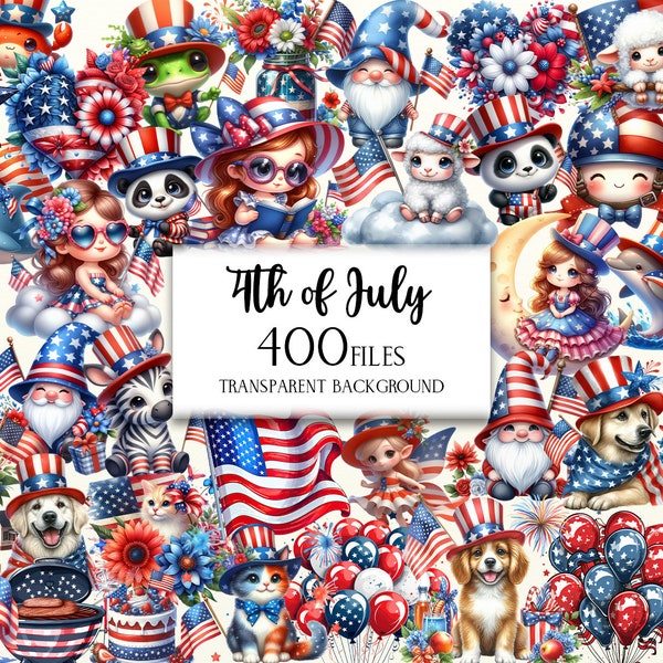 4th of July Clip Art - Etsy