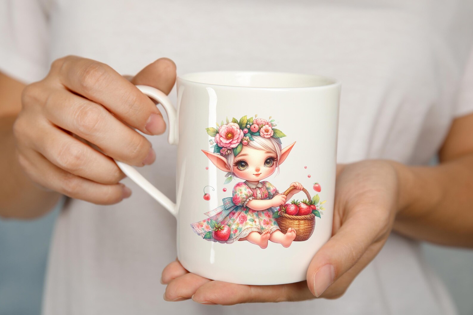 Cute Summer Elves Clipart, Elves PNG, Elf Illustrations PNG, Watercolor ...