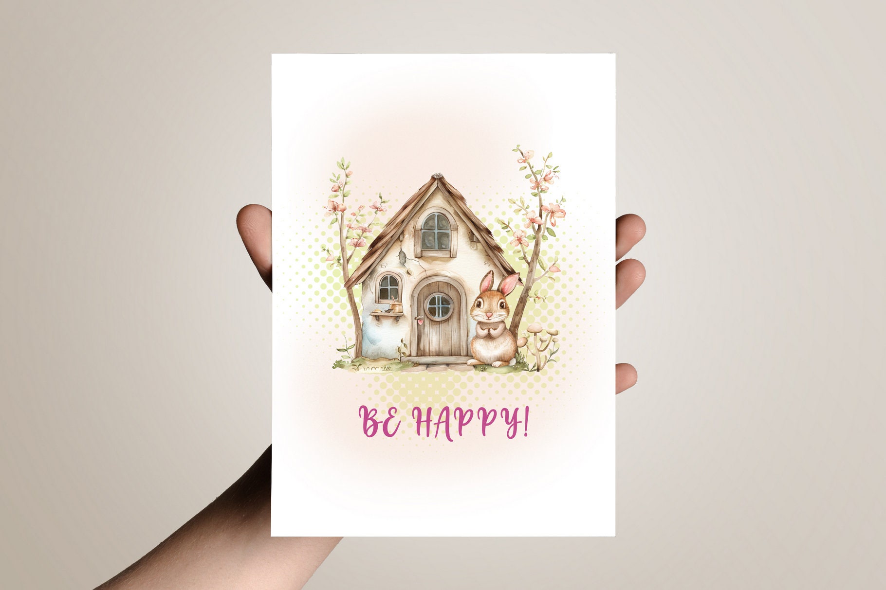 Cute House Clipart, Happy Little House PNG, Watercolor Cartoon House ...