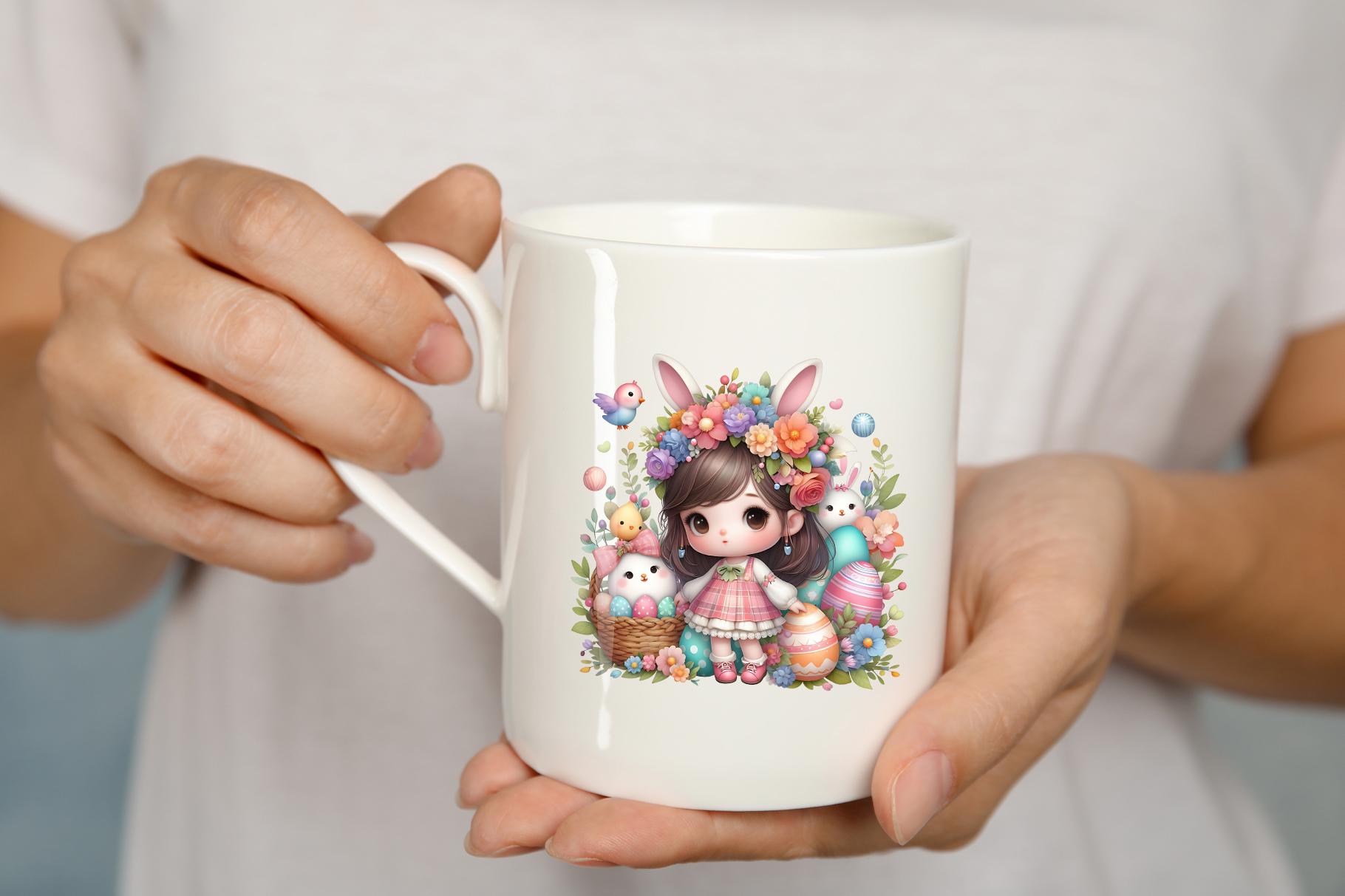 Little Easter Girls PNG, Easter Clipart, Easter Girl Png, Cute Easter ...