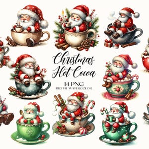 Christmas Hot Cocoa Clipart, Christmas Cute Hot Cocoa PNG, Cartoon Hot ...
