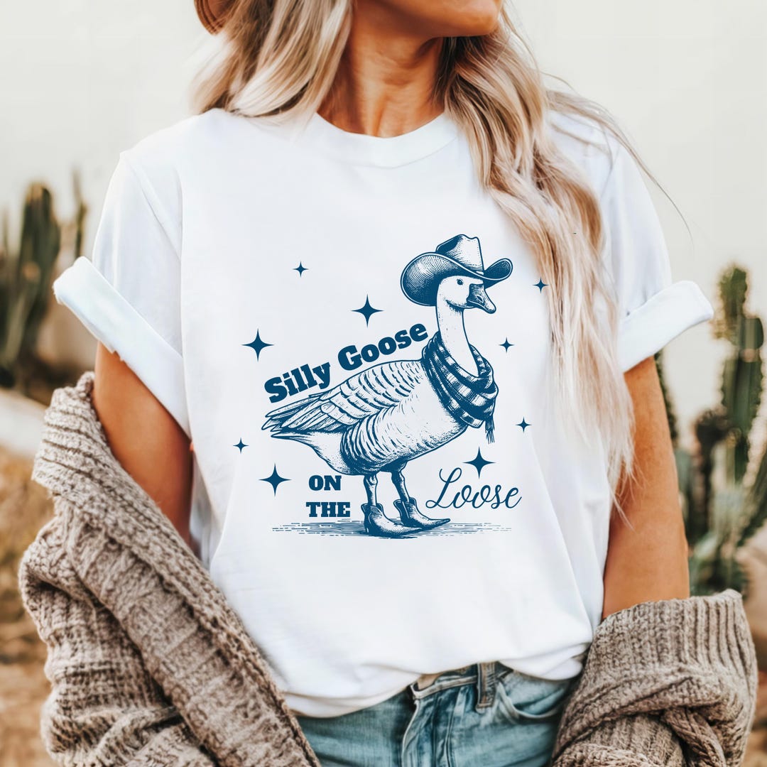 Silly Goose Shirt, Funny Goose Shirt, Goose Lover Tee, Goose Meme Shirt ...