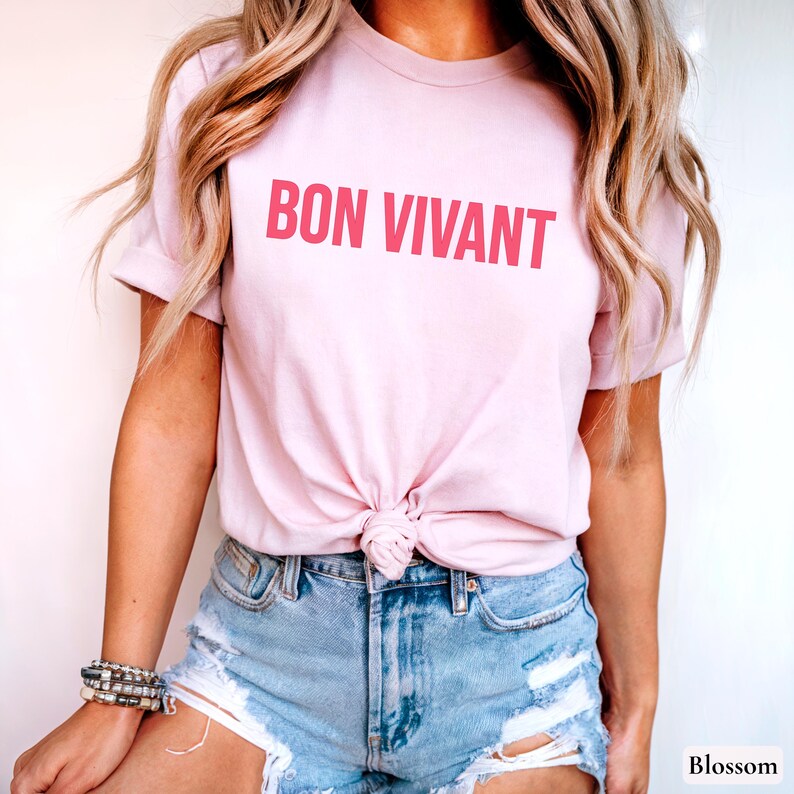 Bon Vivant Comfort Colors T-shirt: Trendy French Graphic Tee - Etsy