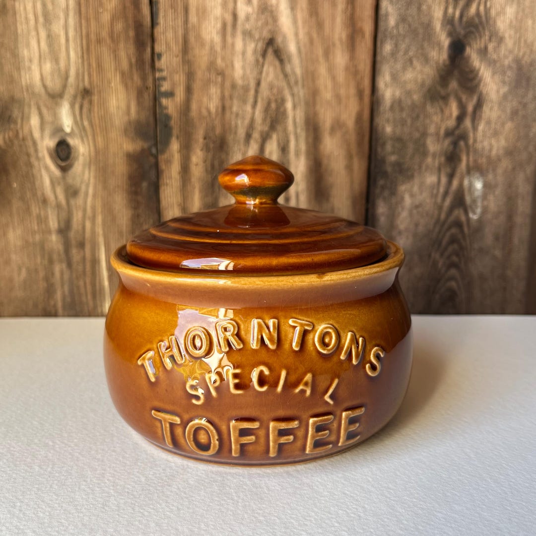 Thorntons Special Toffee - Sweetie Jar - Vintage - 1980s - Ceramic ...