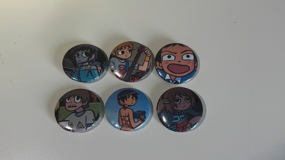 Scott Pilgrim Pins - Etsy