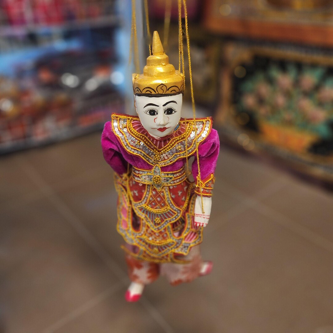 Burmese Prince Puppet: Myanmar Yoke Thé Marionette, Thailand Souvenir ...