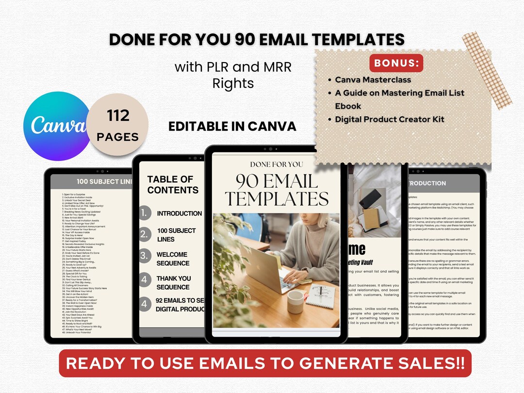 Email Marketing Templates Master Resell Rights Private Label Rights ...