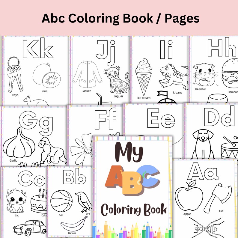 Abc Coloring Book, Coloring Pages, Coloring Book, Abc Coloring Pages ...