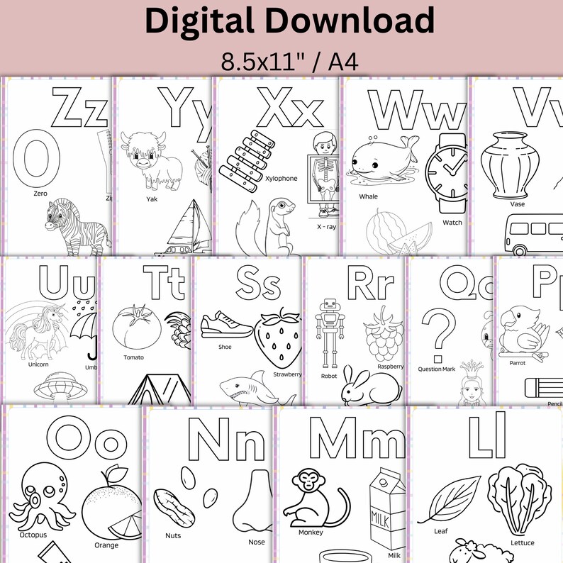 Abc Coloring Book, Coloring Pages, Coloring Book, Abc Coloring Pages ...