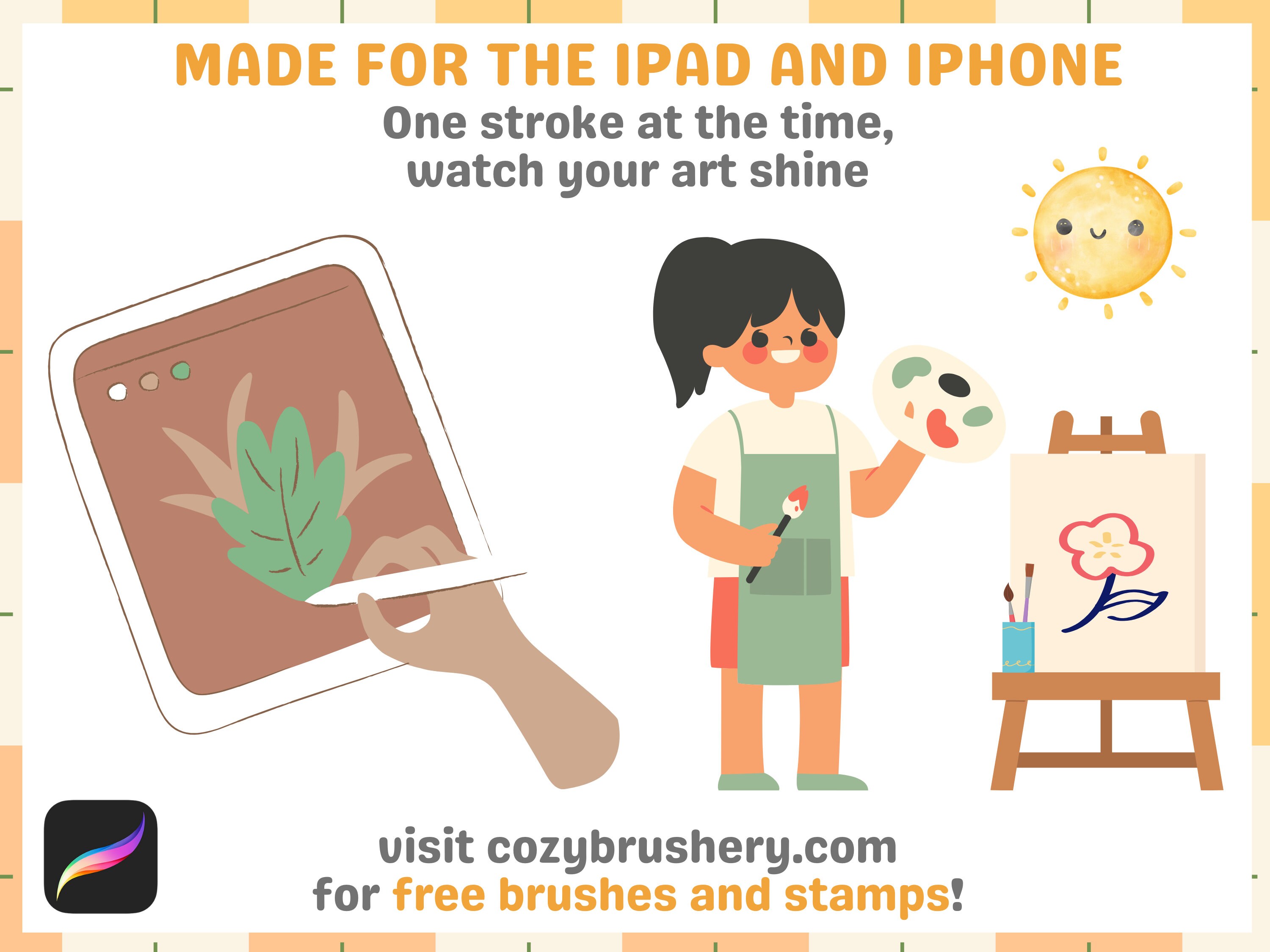 Procreate Cute Chibi Kawaii Mermaid Anime Stamps, Over 200 Adorable ...