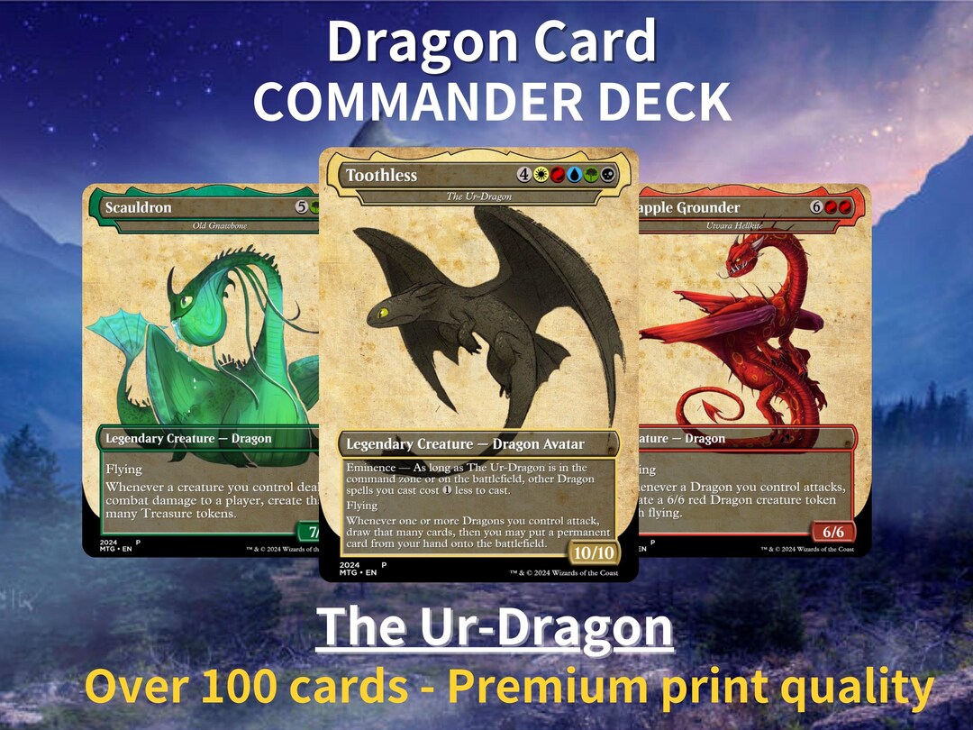 How to Train Your Dragon Commander Deck Fly High With Toothless as Your ...