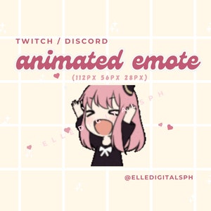 Twitch Discord Animated Emote 112px 56px 28px | Instant Download ...