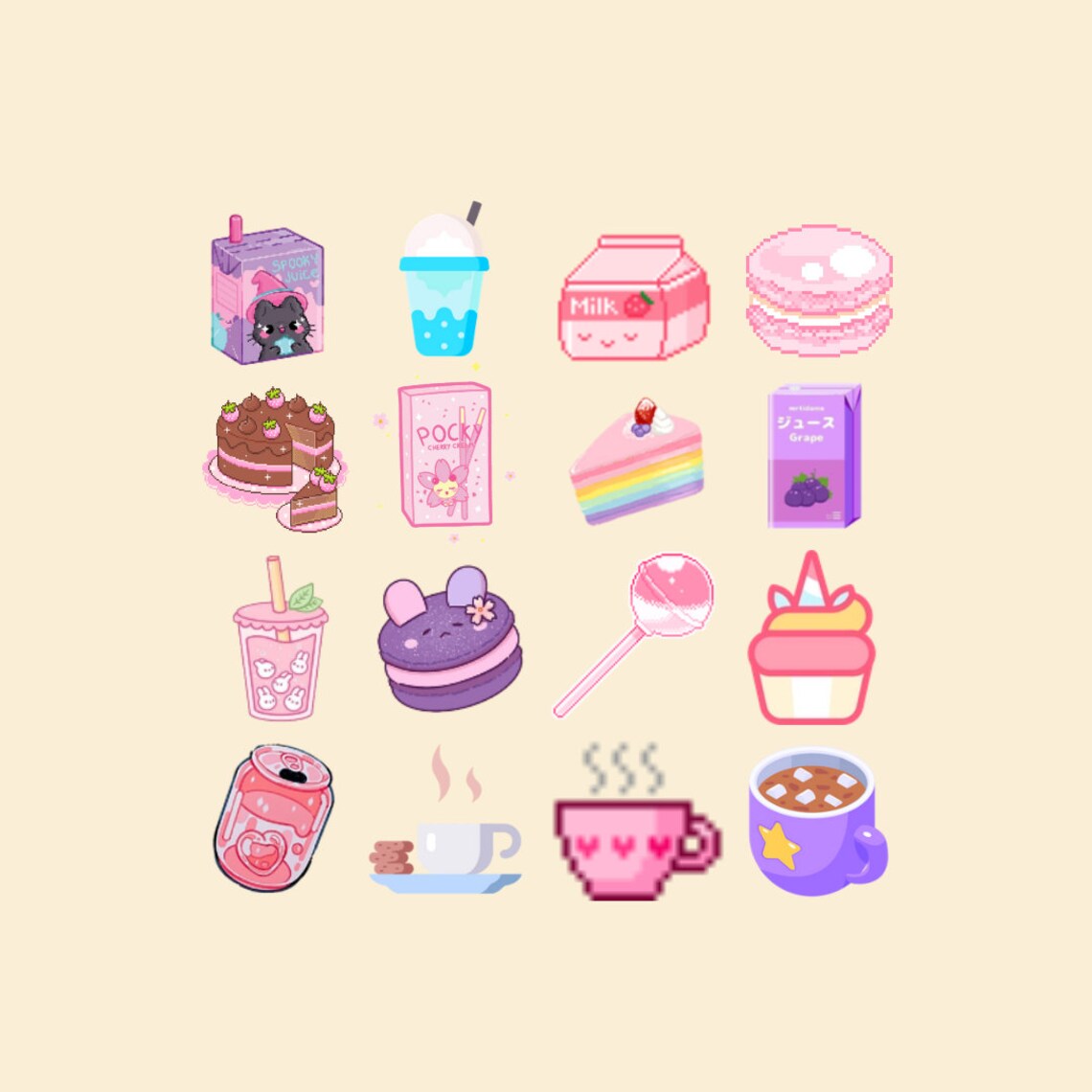 Cafe Themed Emotes Pack for Discord and Twitch | Instant Download - Etsy