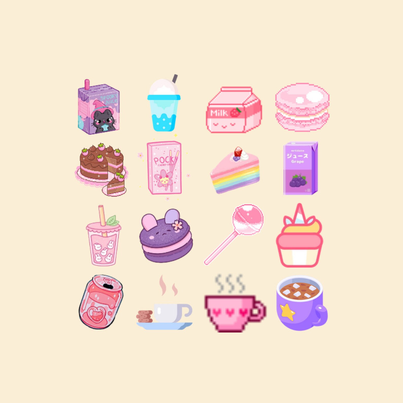 Cafe Themed Emotes Pack for Discord and Twitch | Instant Download - Etsy