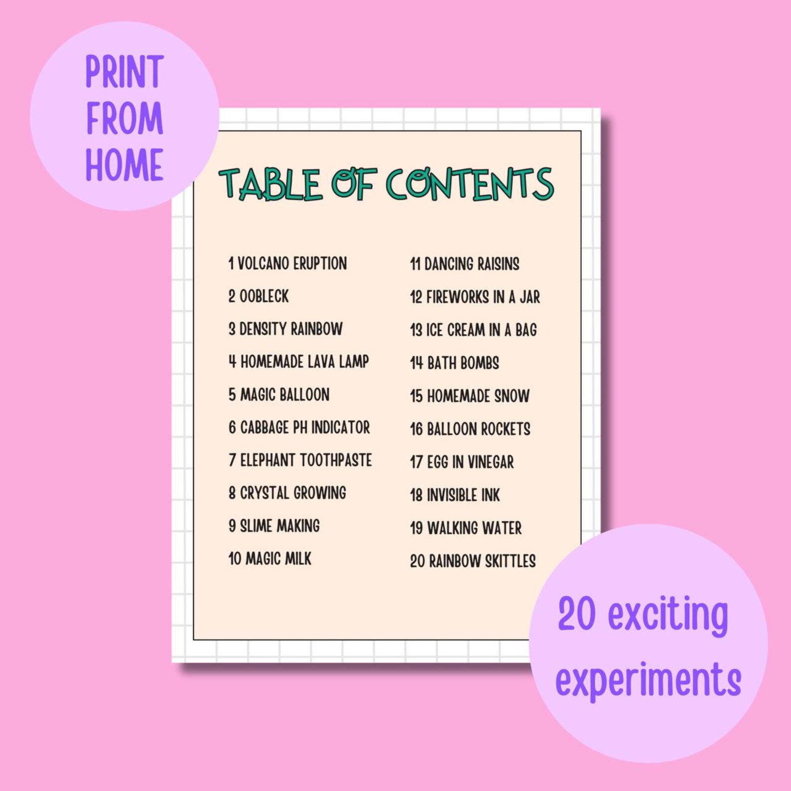 Printable Science Experiments for Kids, DIY Science Experiments ...