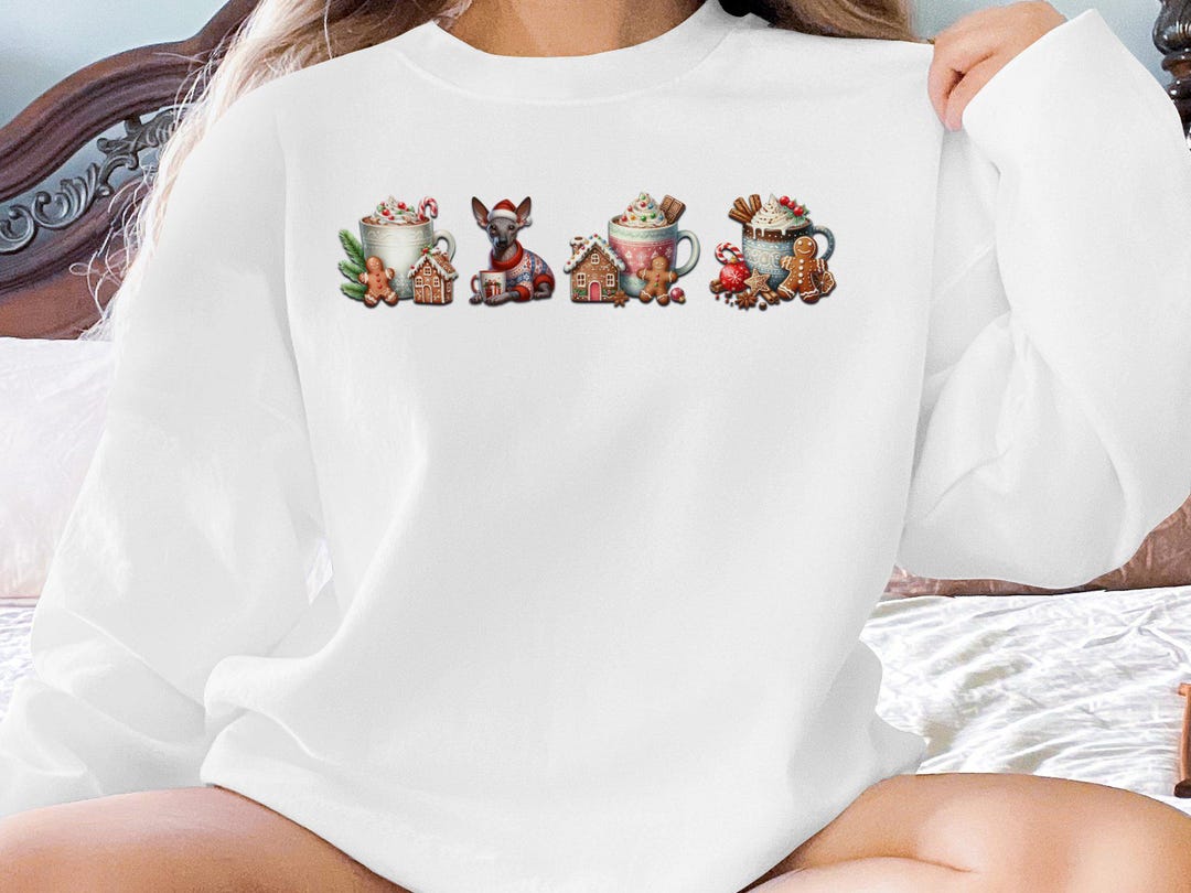 Xoloitzcuintli Cute Festive Christmas Sweatshirt Holiday Xolo Sweater ...