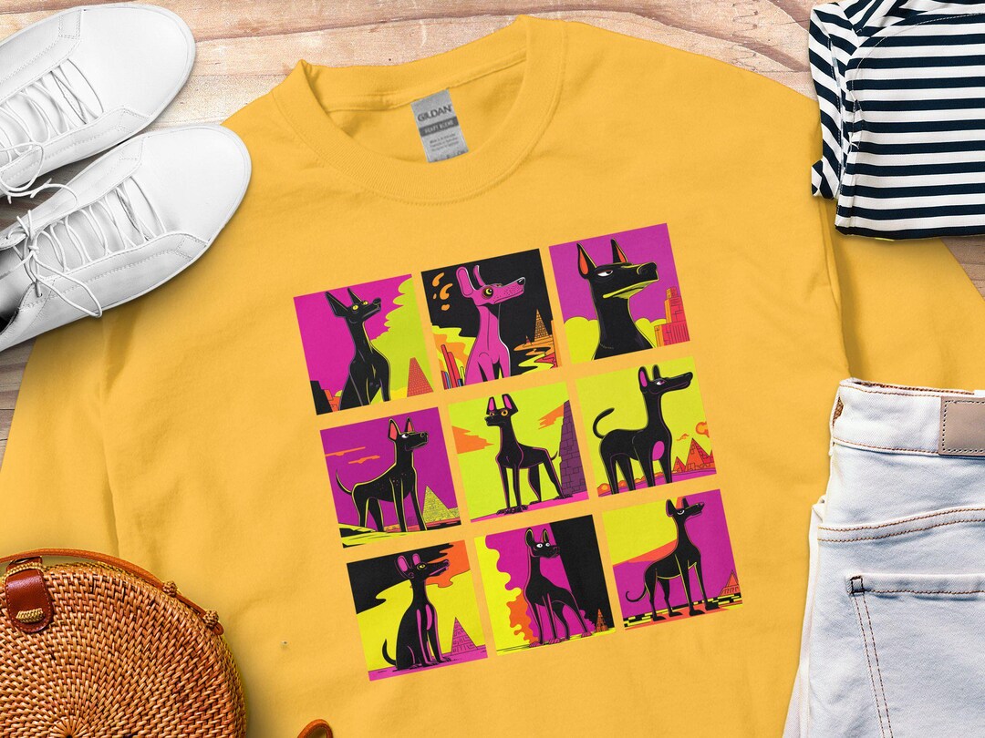 Xoloitzcuintli Sweatshirt, Aztec Dog Graphic Crewneck, Mexican Hairless ...