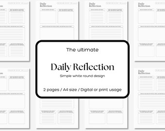 Daily Reflection Journal Printable - Etsy