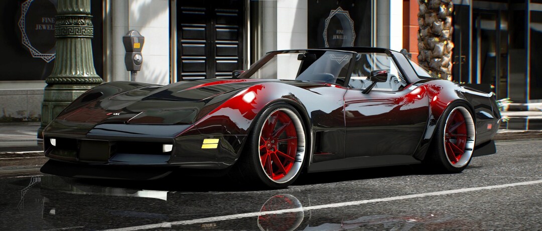 Corvette C3 Widebody FiveM Grand Theft Auto 5 Optimized Mod High ...
