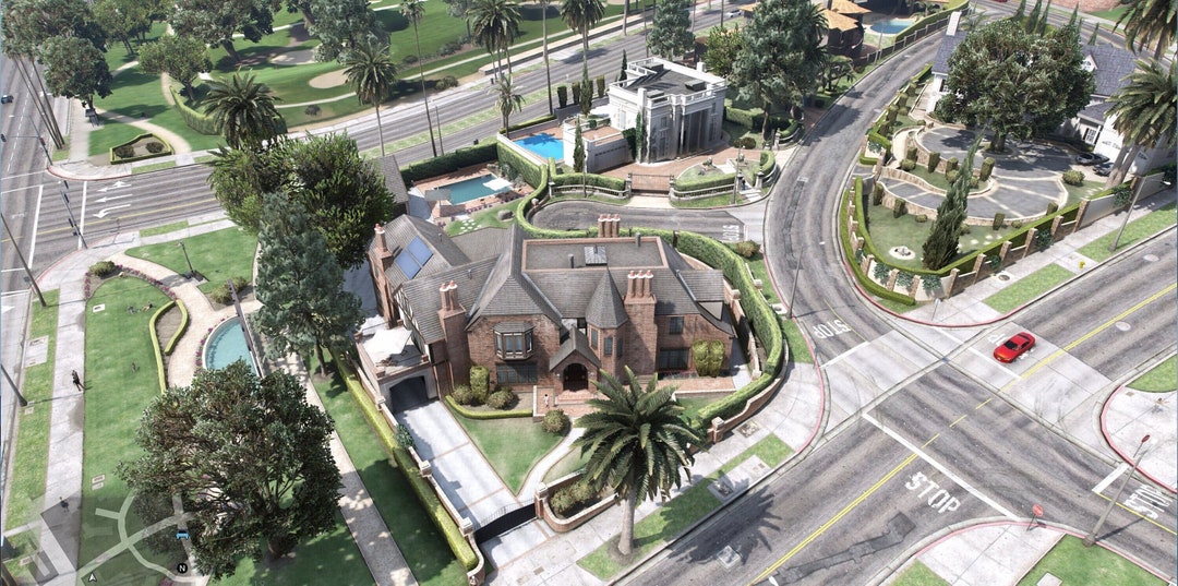 Rockford Hills Brick Mansion Fivem Grand Theft Auto 5 Optimized Mod ...