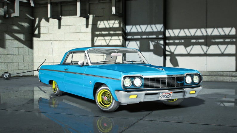 1964 Chevrolet Impala Lowrider Fivem Grand Theft Auto 5 Optimized Mod ...