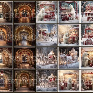 100 Christmas Digital Backdrops Digital Background - Etsy
