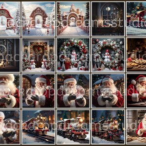 100 Christmas Digital Backdrops Digital Background - Etsy
