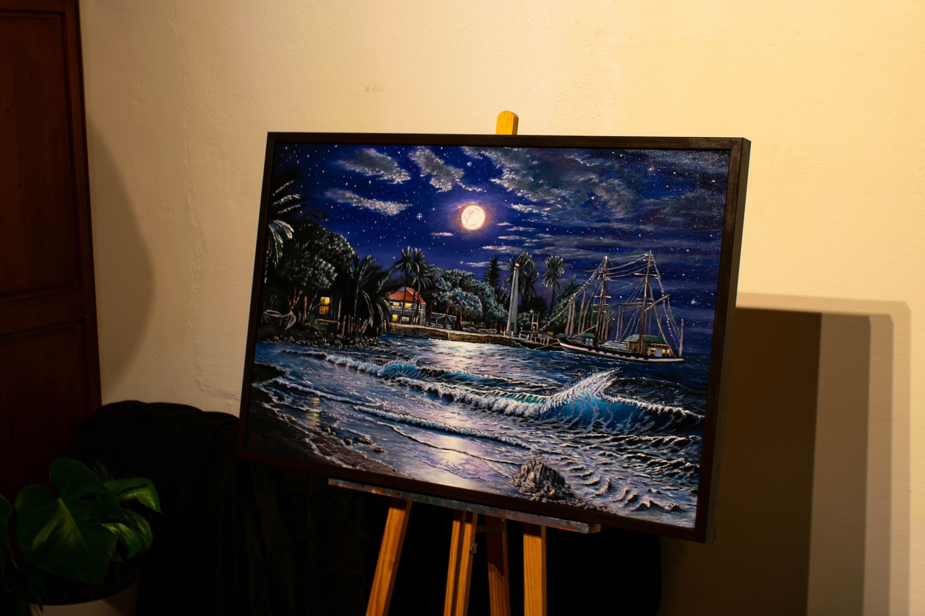 Moonlight Shadow Oil Painting - Etsy