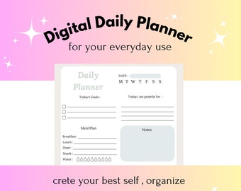 Digital Daily Planner - Etsy
