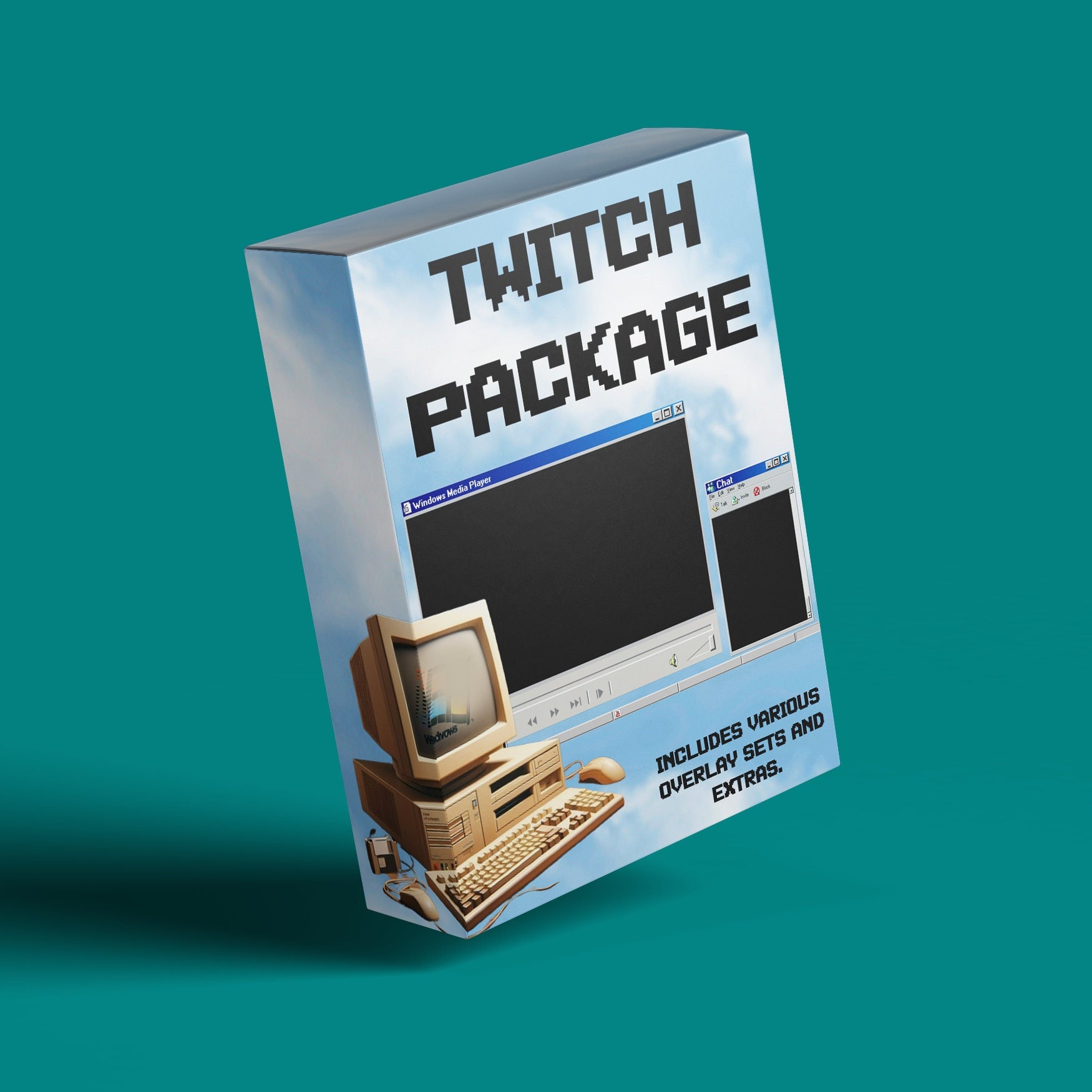 Windows 95 Retro Twitch Stream Overlay Package (digital Download) - Etsy