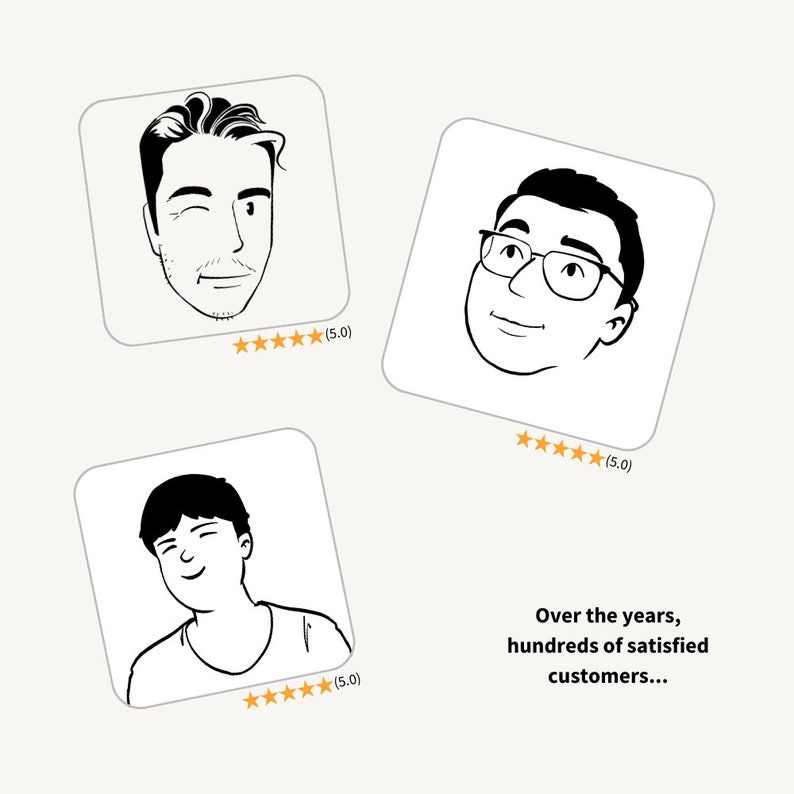 Custom Notion Style Avatars, Hand-drawn Minimalist Line Art Portrait ...