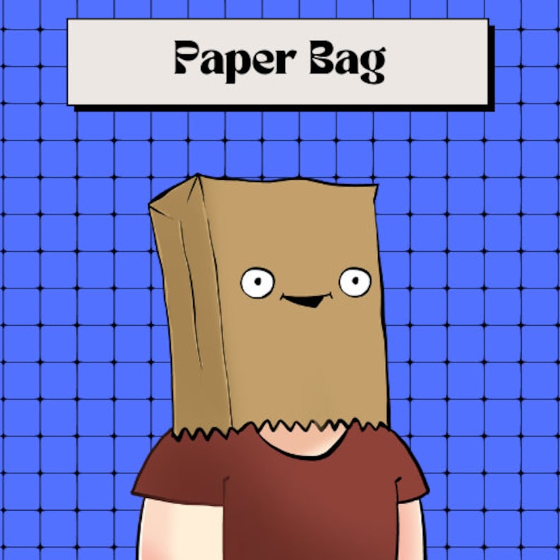 Paper Bag Pngtuber, Funny Vtuber Avatar (digital Download) - Etsy