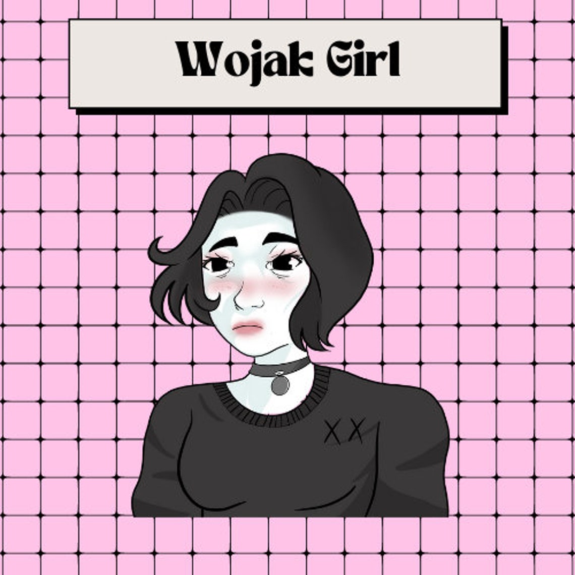 Wojak Girl Female Pngtuber, Doomer Vtuber - Hand, Keyboard, Mouse ...