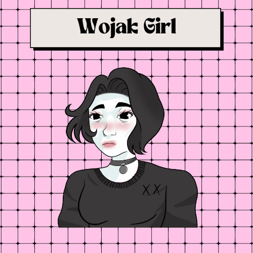 Wojak Girl Female Pngtuber, Doomer Vtuber - Hand, Keyboard, Mouse ...