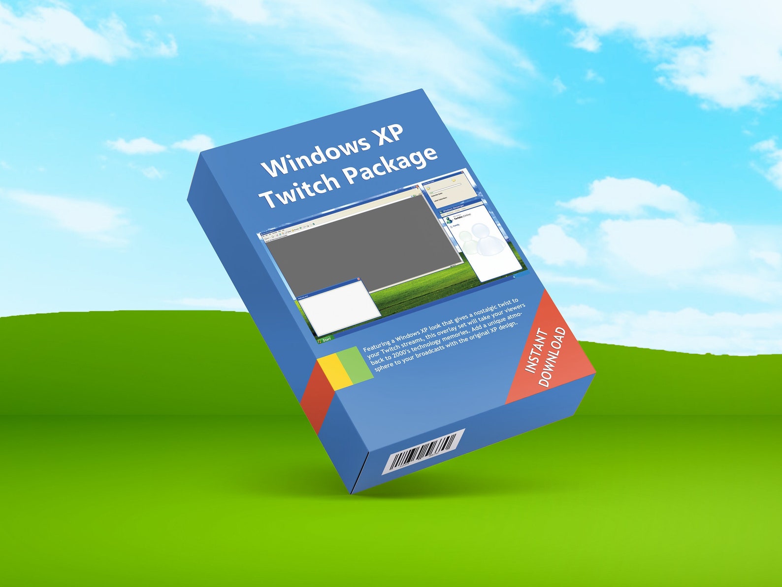Windows XP Retro Twitch Stream Overlay Package (digital Download) - Etsy