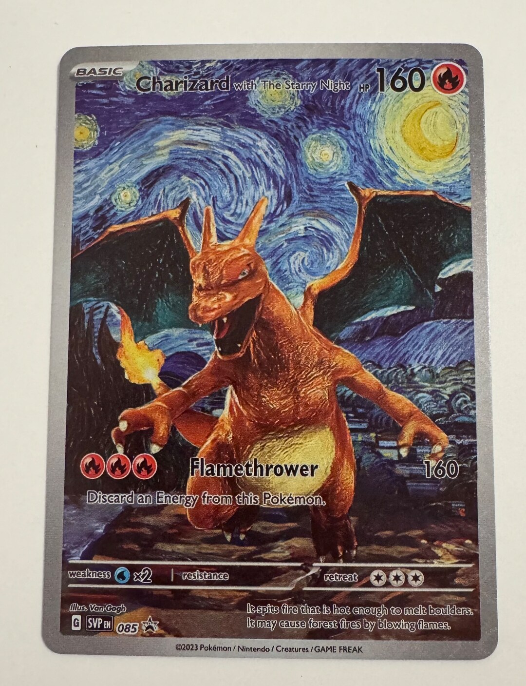 Charizard With the Starry Night Custom Pokémon Card - Etsy Australia