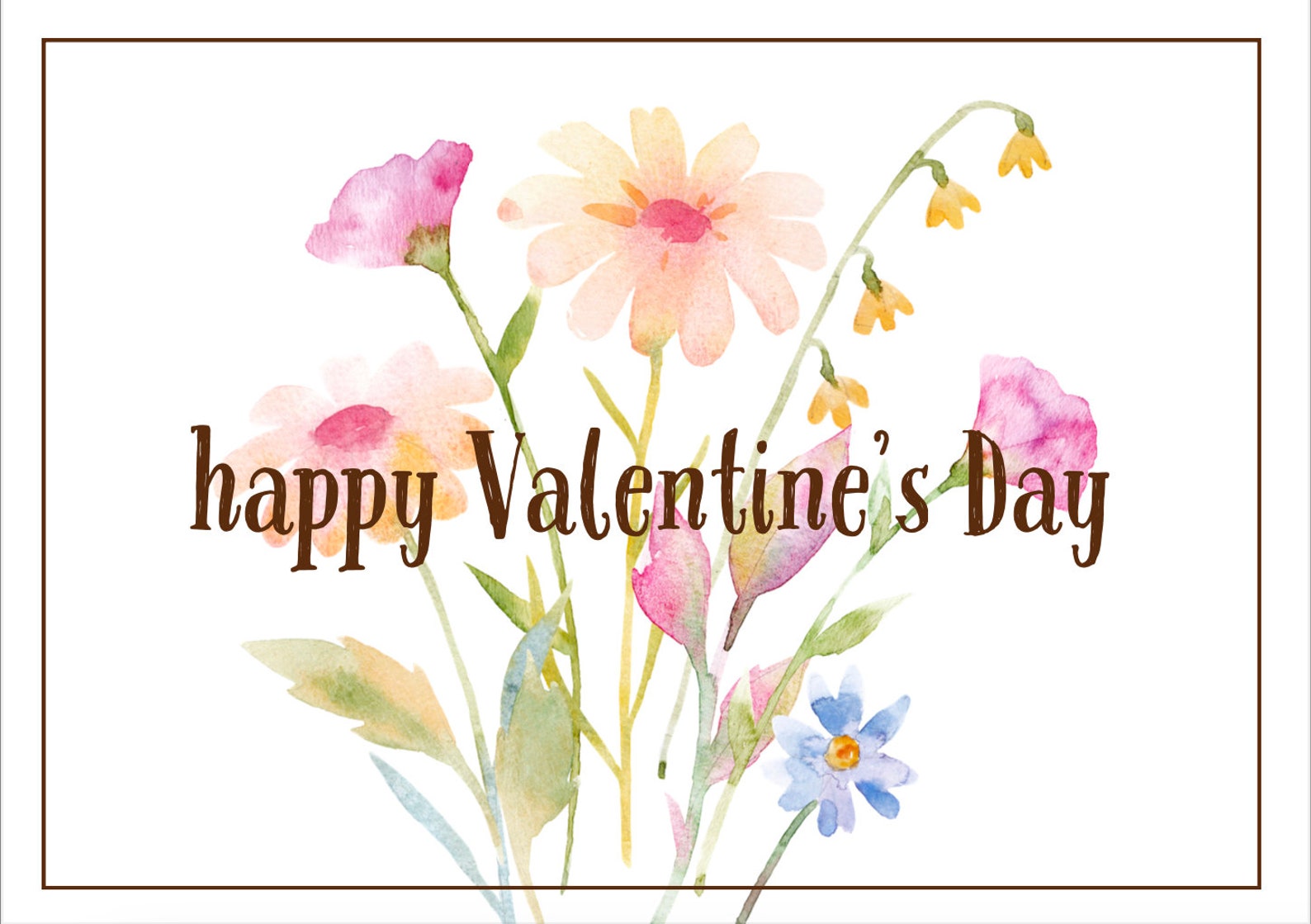 Watercolor Valentines Day Cards - Etsy