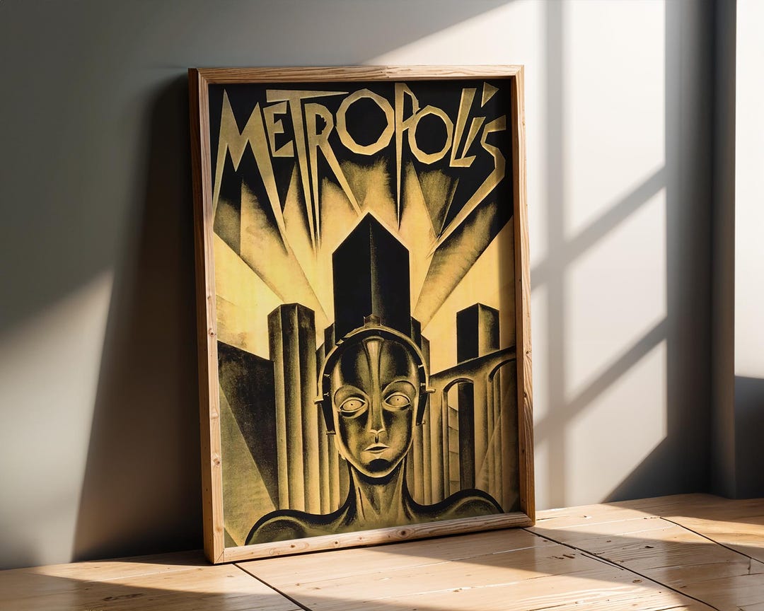 Metropolis (1927) Movie Poster - Vintage Film Art Print Wall Art Decor ...