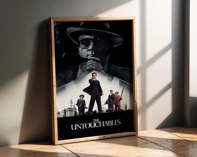 The Untouchables (1987) Movie Poster - Classic Crime Drama Art Print ...
