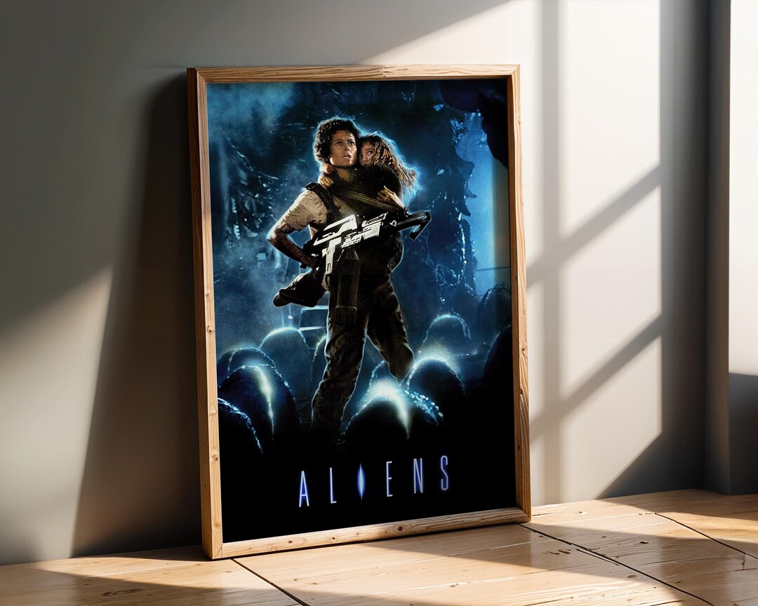 Aliens 1986 Movie Poster - Iconic Sci-fi Action Art Print - Vintage ...