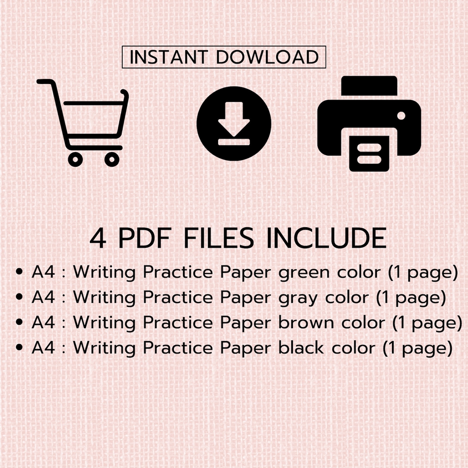 Tian Zi Ge Chinese Writing Practice Paper With Pinyin A4 (PDF) - Etsy