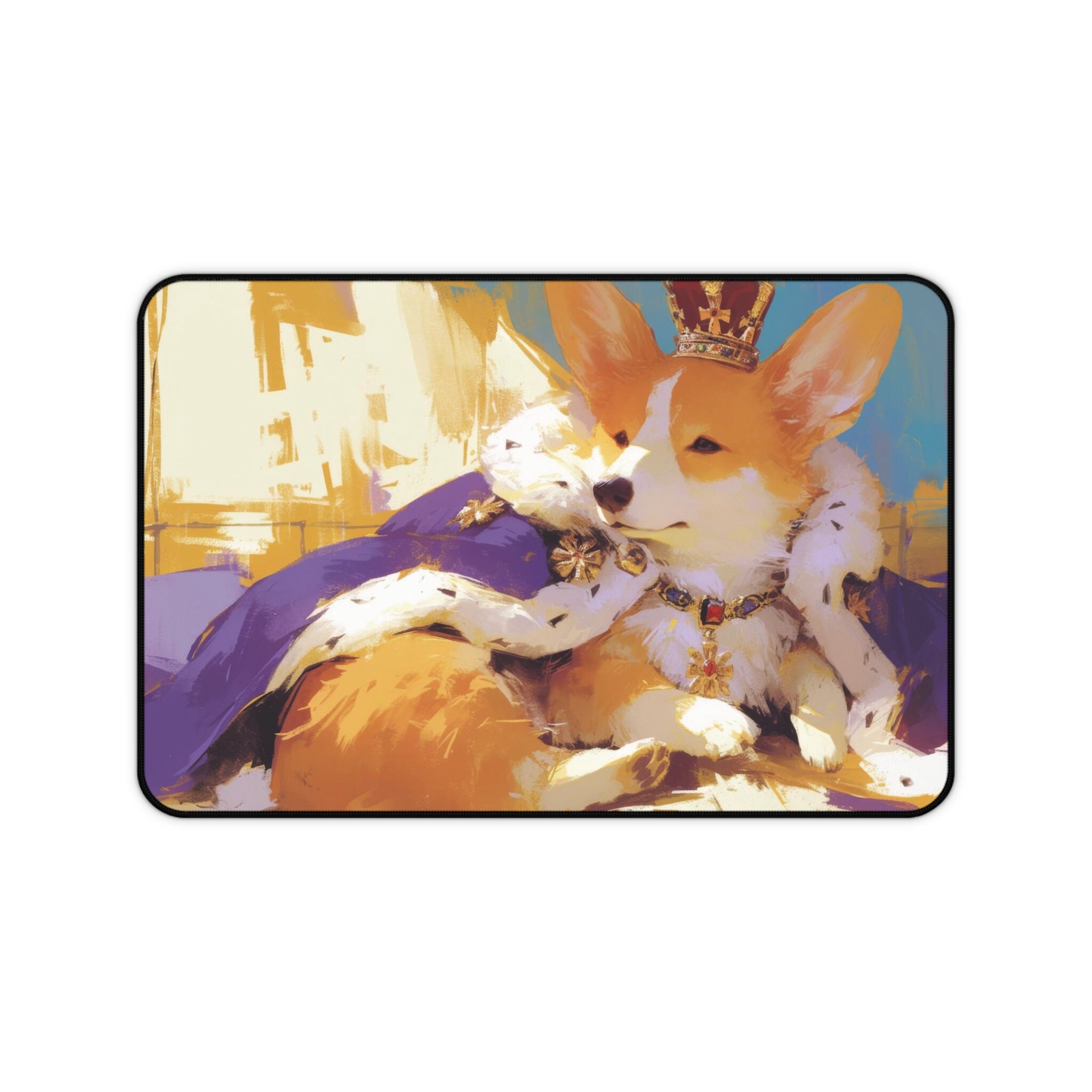 Royal Corgi Desk Mat the Most Loyal and Royal, Goodest Loaf, Aesthetic ...