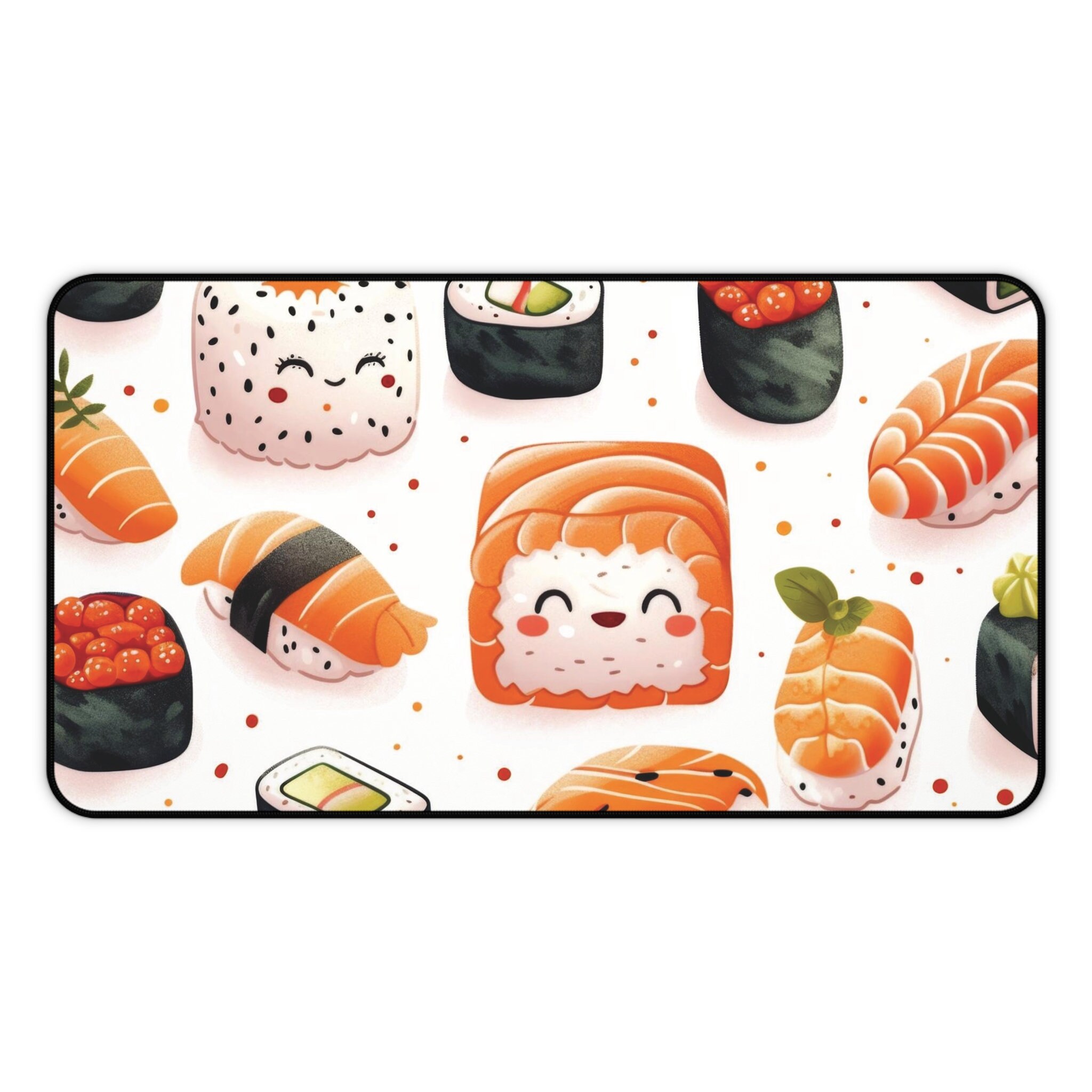 Kawaii Sushi Desk Mat - Cute Japanese Food and Anime Design, Large ...